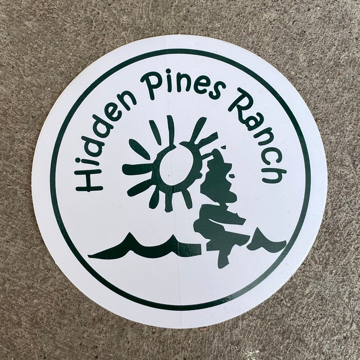 HPR Vintage Logo Sticker – Hidden Pines Ranch